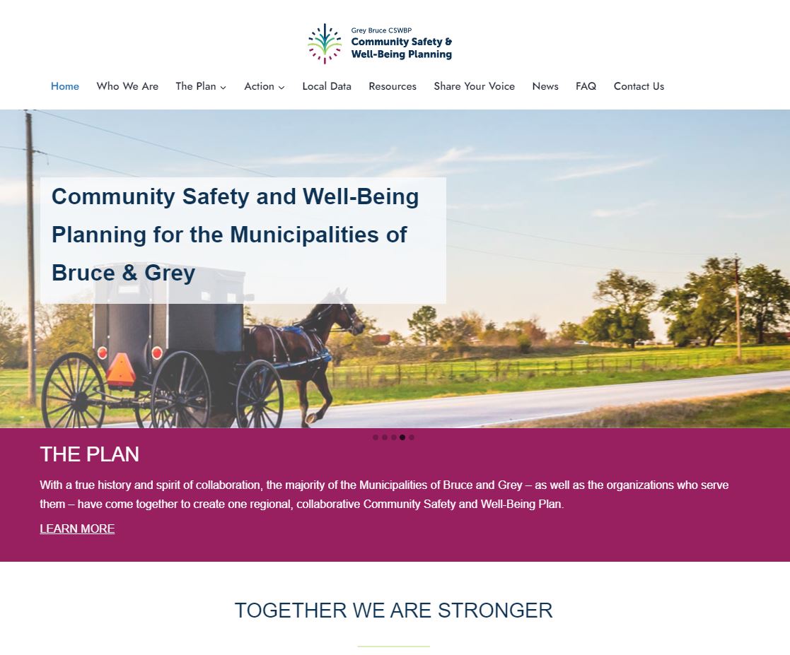 Community Safety and Well-Being Planning Launches New Website | Grey County