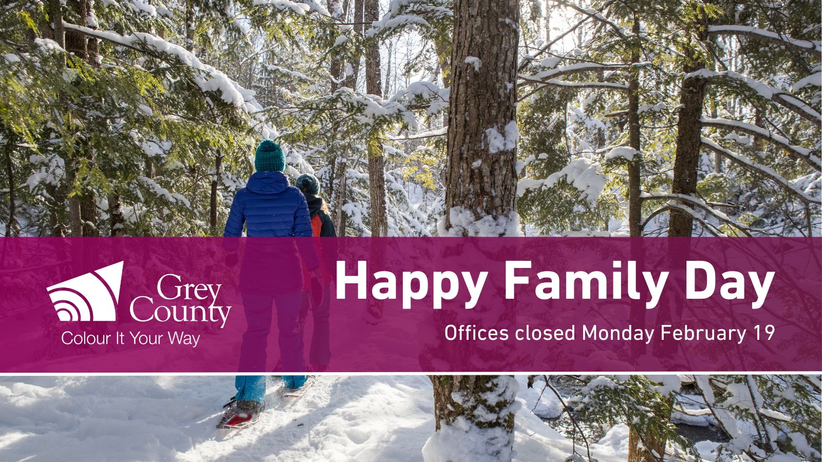 Grey County offices closed Monday February 19 for Family Day | Grey County
