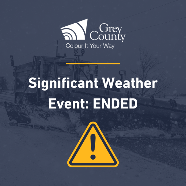 Significant Weather Event Ended January 2nd | Grey County